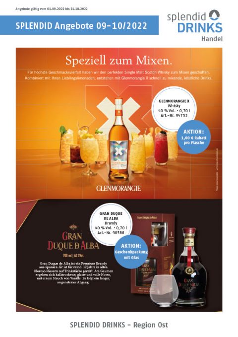 Sortiment | Splendid Drinks