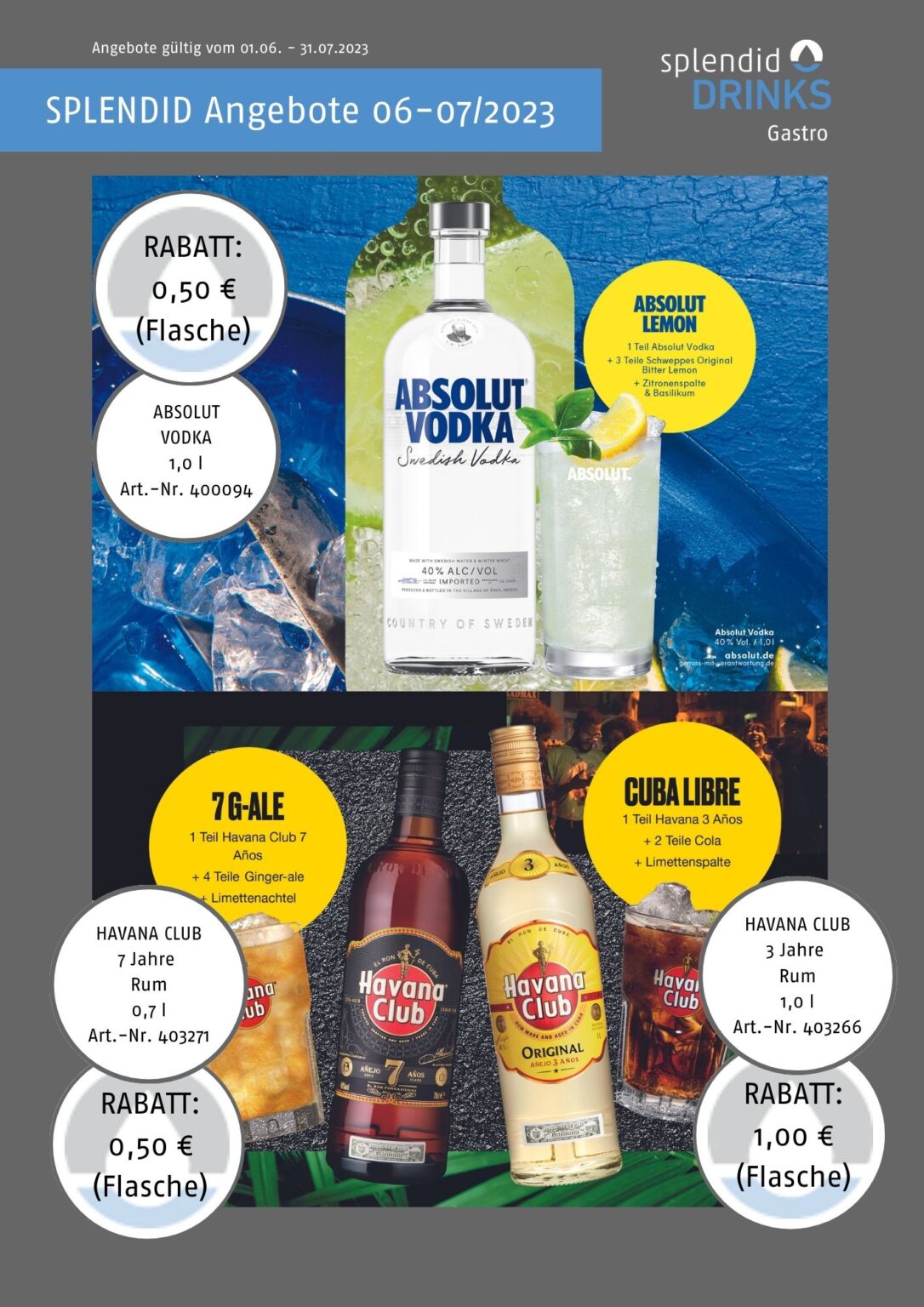 Sortiment | Splendid Drinks